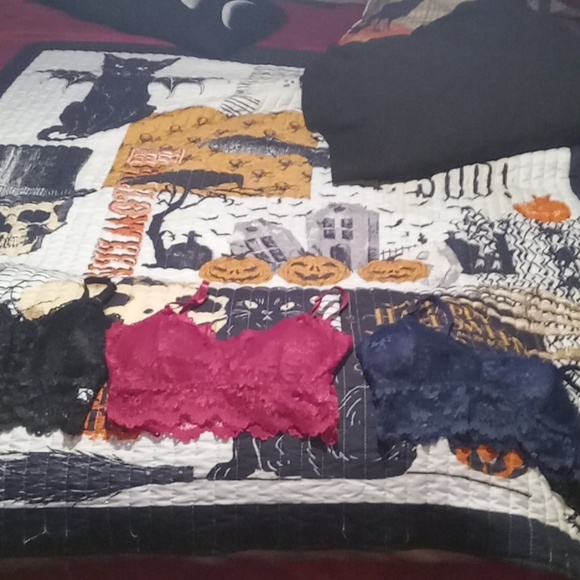 Walmart | Intimates & Sleepwear | 3 Lace Bras Brand New Wot Red Black ...
